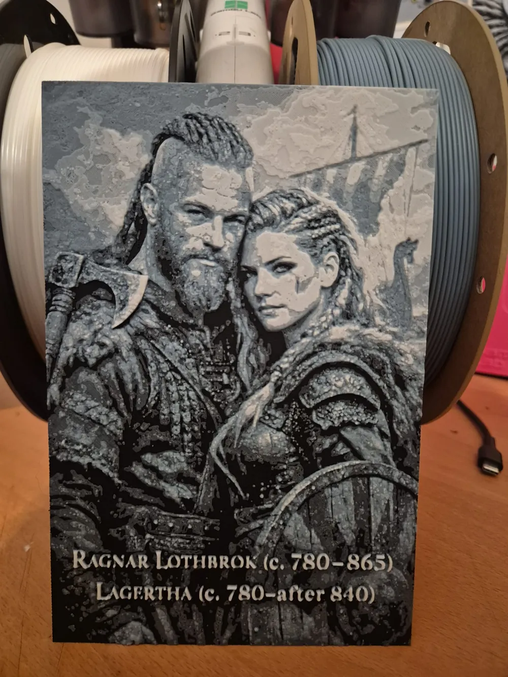 Viking love hueforge - Free 3D Print Model - MakerWorld