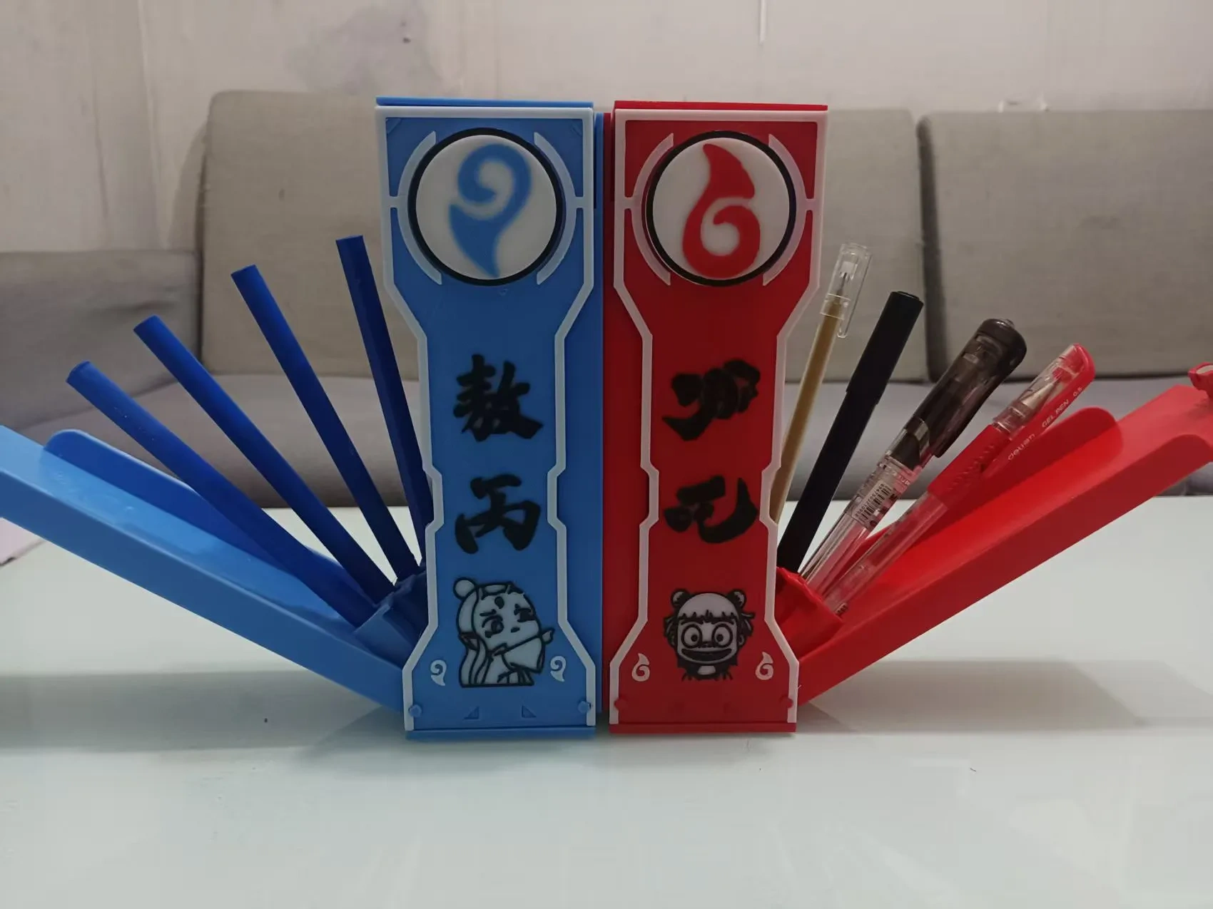 Red and Blue are the ultimate CP since ancient times - Ao Bing Pencil Case by xixicheng - MakerWorld