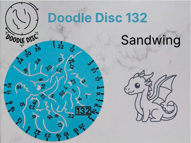 Doodle Disc 132 Sandwing - Free 3D Print Model - MakerWorld