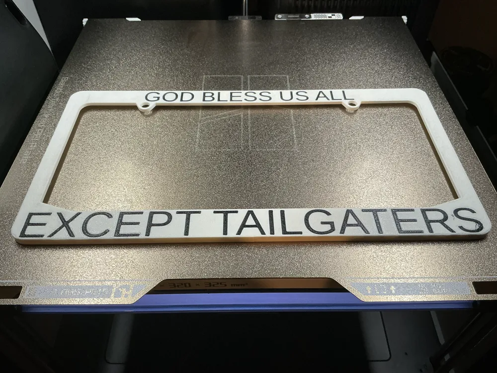 LICENSE PLATE FRAME CONFIGURATOR - Free 3D Print Model - MakerWorld