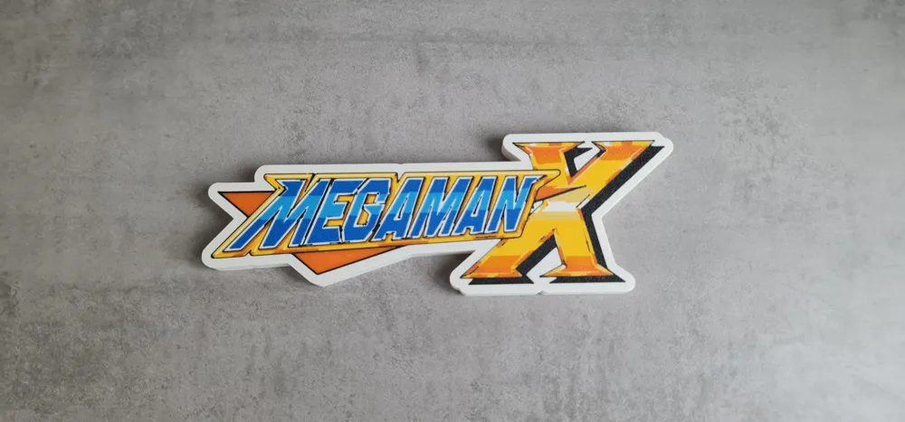 Mega Man X Logo / Sign - Free 3D Print Model - MakerWorld