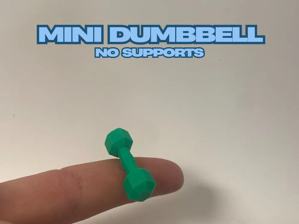 Mini Dumbbell - No Supports by Type1Printing - MakerWorld