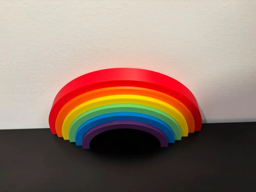 Kids Rainbow Stacker Steps toy by Tinker Link MakerWorld: Download Free ...