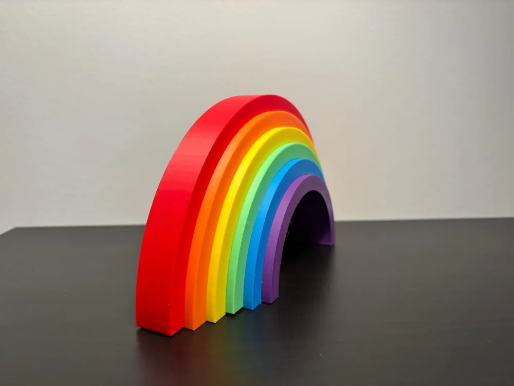 Kids Rainbow Stacker Steps toy by Tinker Link MakerWorld: Download Free ...