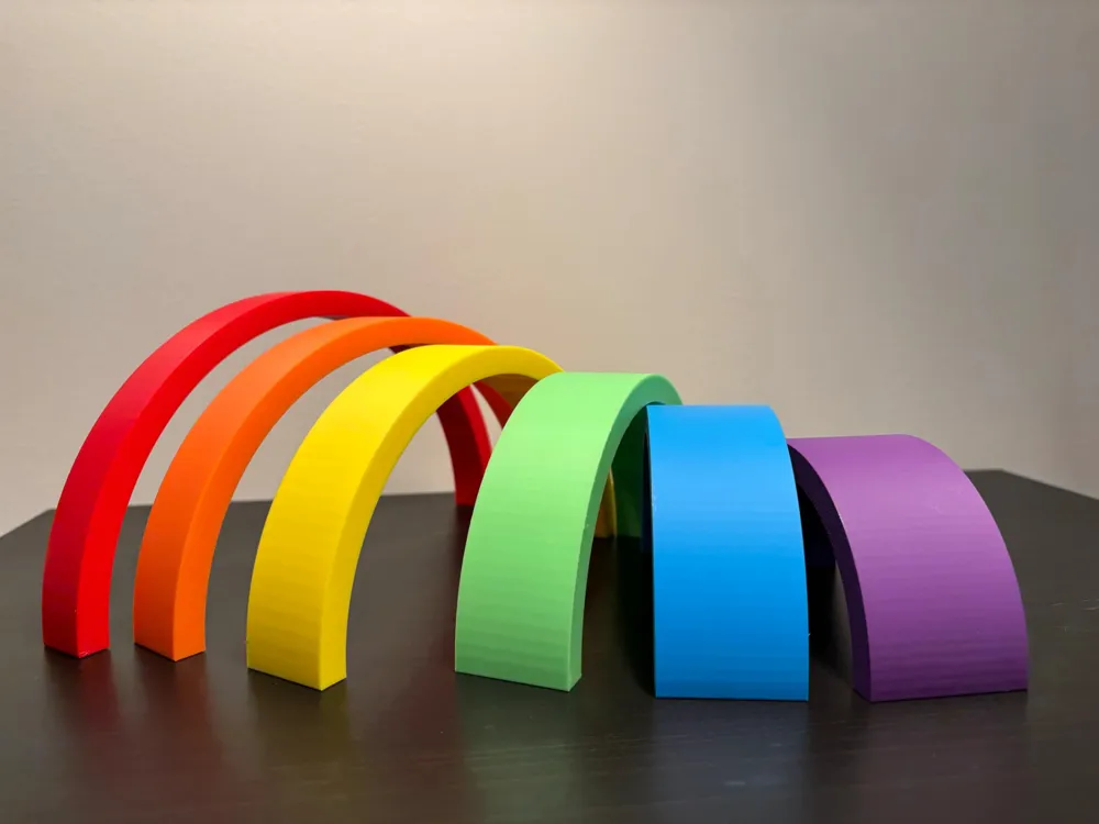 Kids Rainbow Stacker Steps toy by Tinker Link MakerWorld: Download Free ...