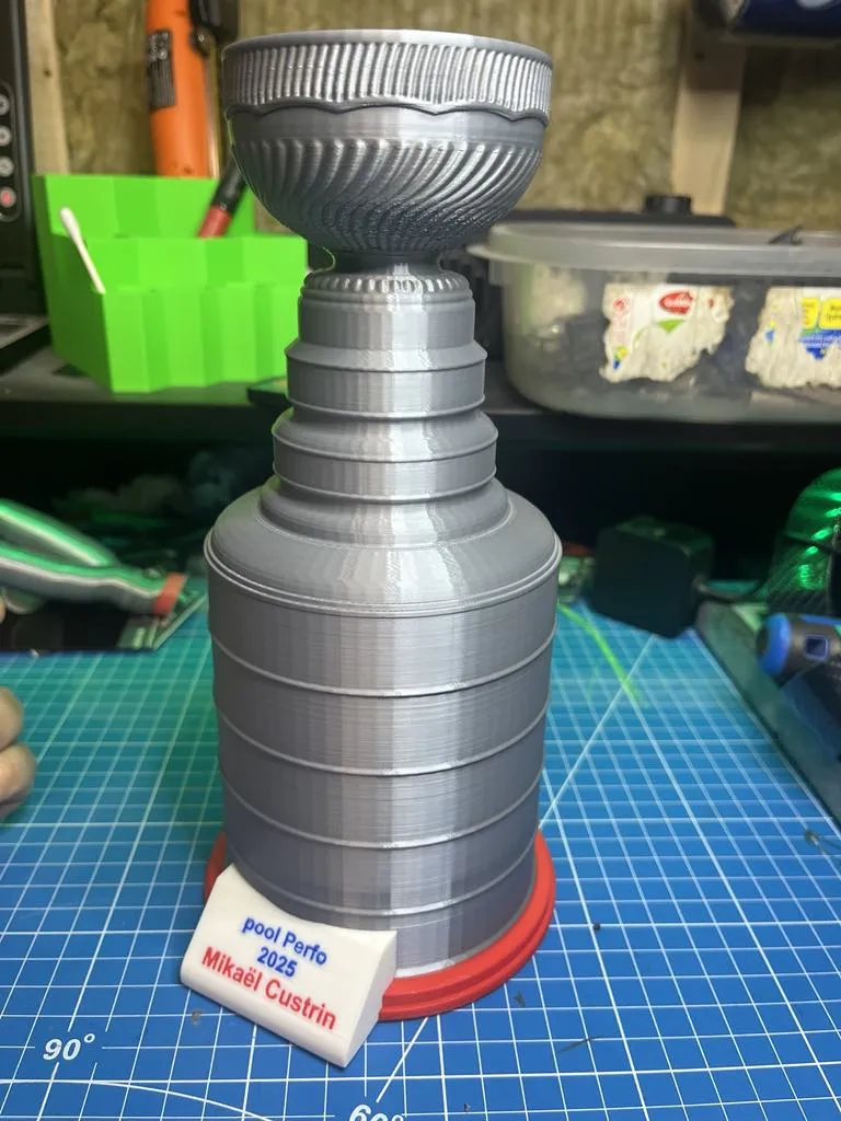nhl stanley cup trophy customisable name plate - Free 3D Print Model ...