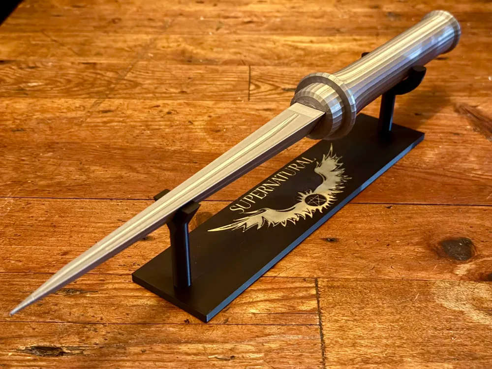 Supernatural Angel Blade Stand REDUX WITH AMS LOGO by Faran3D ...