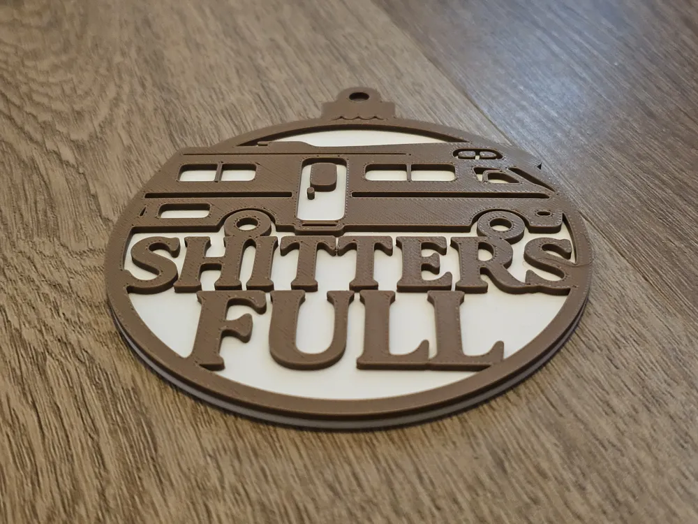 Shitters Full Christmas Tree Ornament by Fast3D MakerWorld: Download Free 3D Models