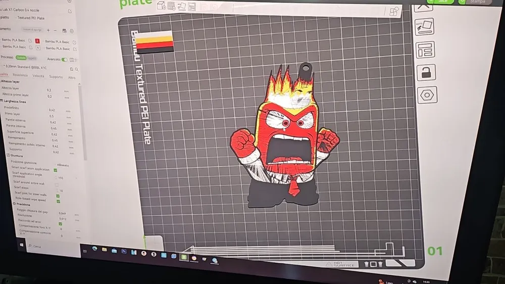 Angry keychain by batsy87 - MakerWorld