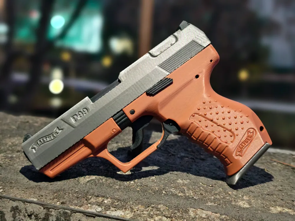 Walther P99 pistol toy model (no move&launch) - Free 3D Print Model ...