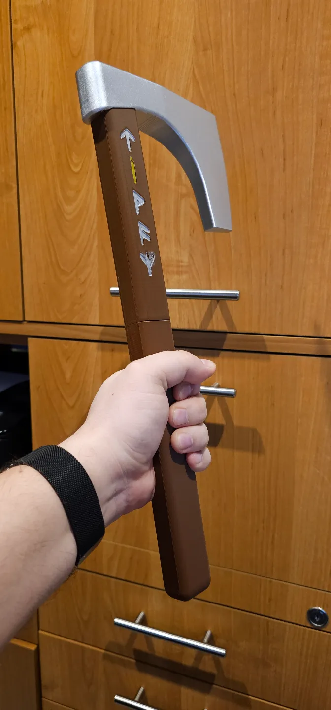 Slavic Battle Axe with runes - Free 3D Print Model - MakerWorld