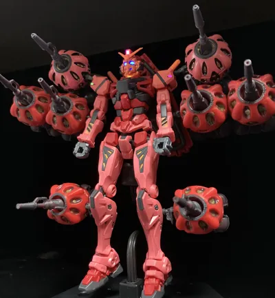 Red Gundam bit unit - Free 3D Print Model - MakerWorld