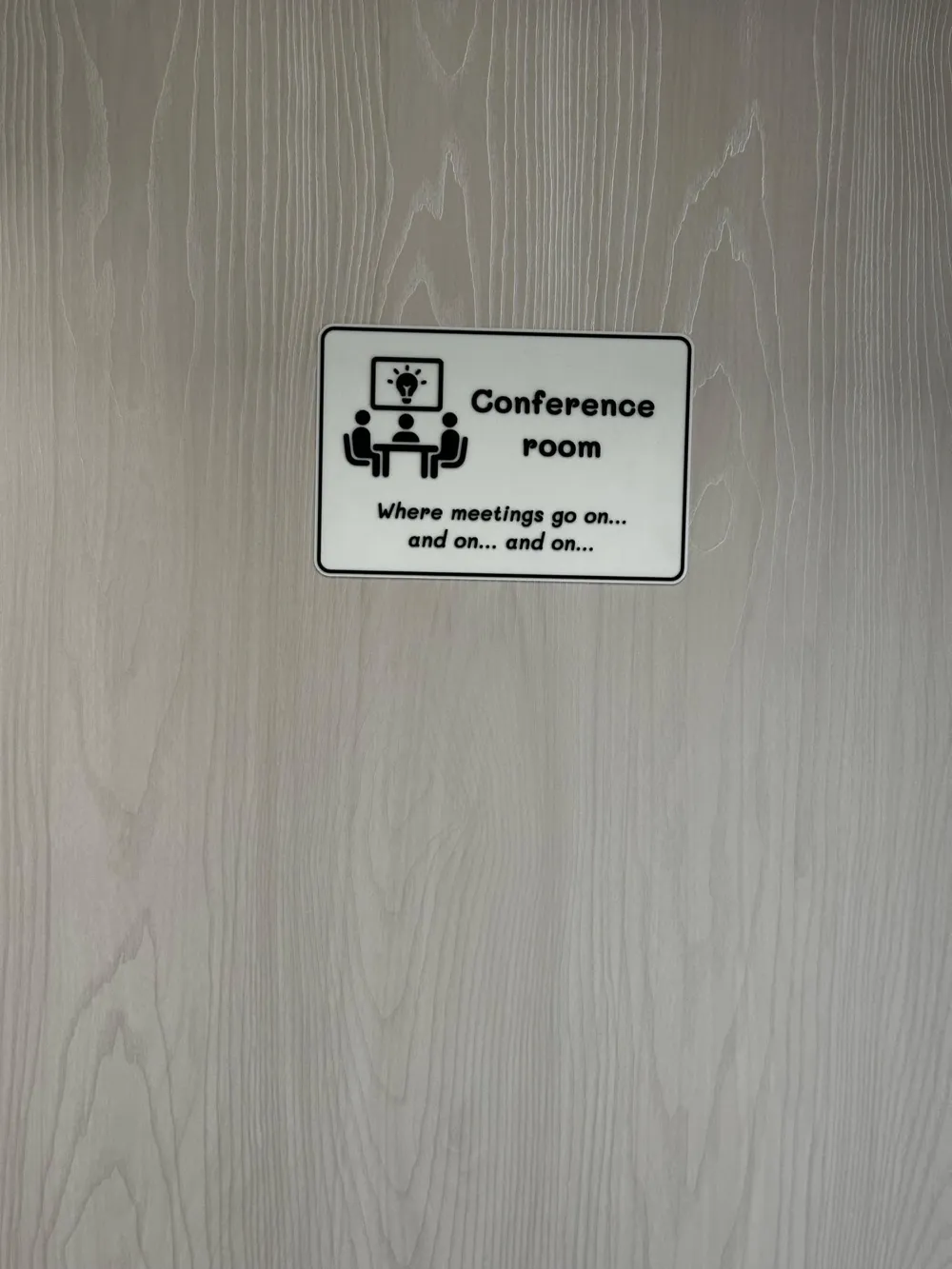 Conference/meeting room door sign - Free 3D Print Model - MakerWorld