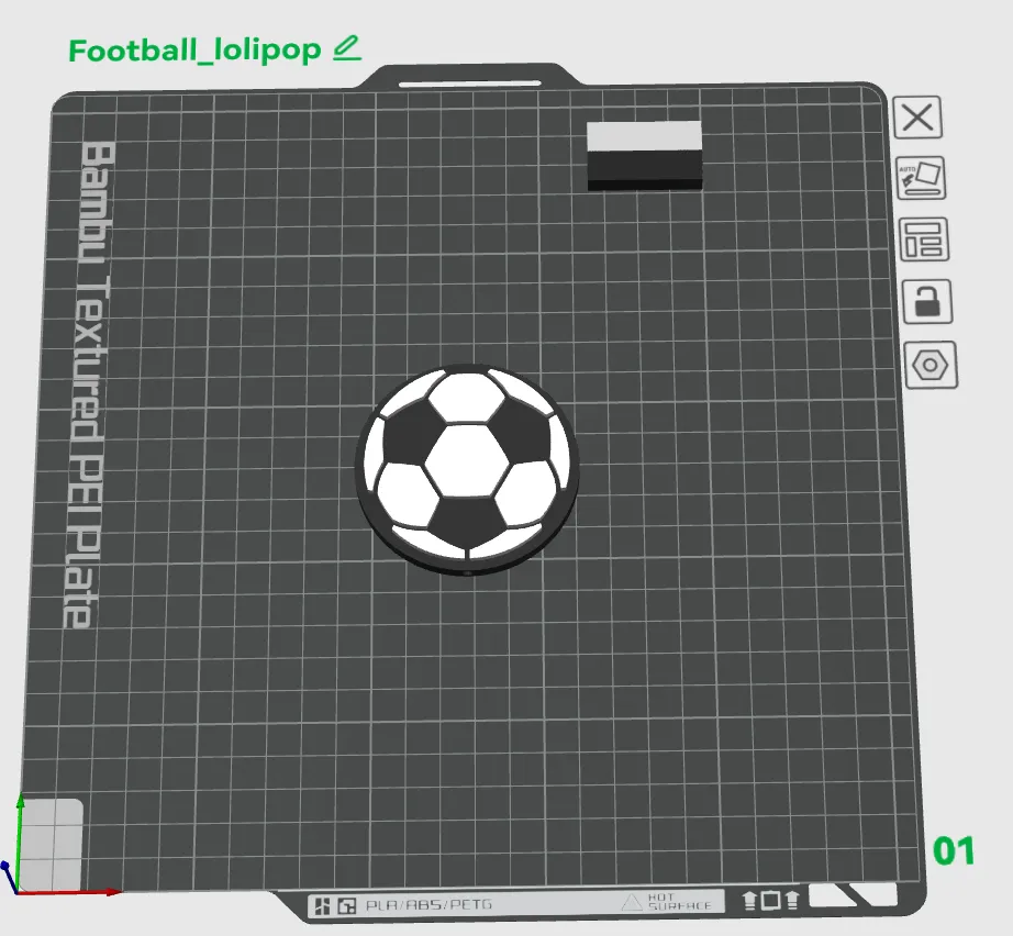 Football lollipop - Dual Color by Design Lerk - MakerWorld