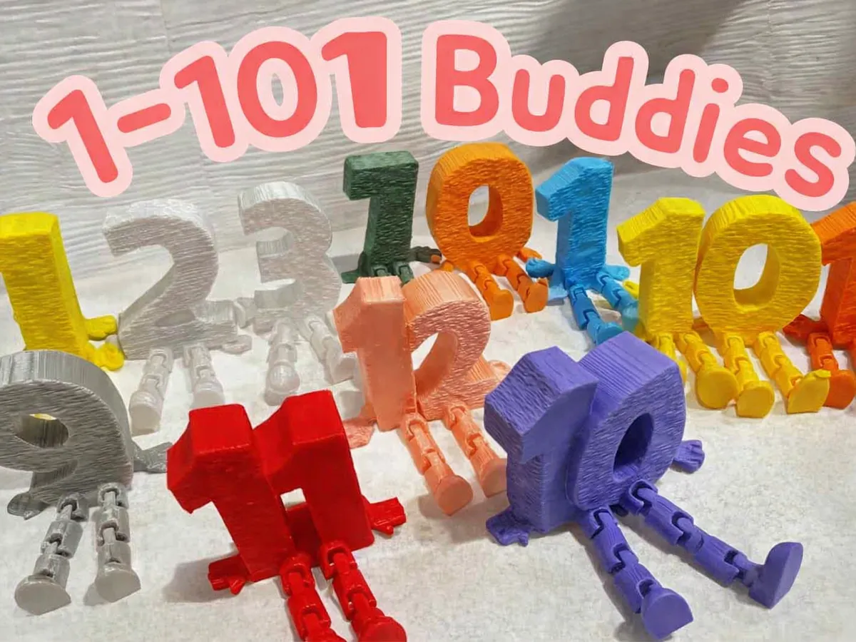 1-101 Number Buddies - Free 3D Print Model - MakerWorld