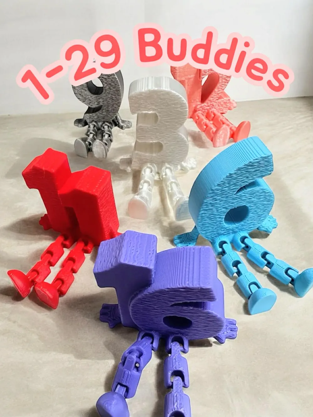1-101 Number Buddies - Free 3D Print Model - MakerWorld
