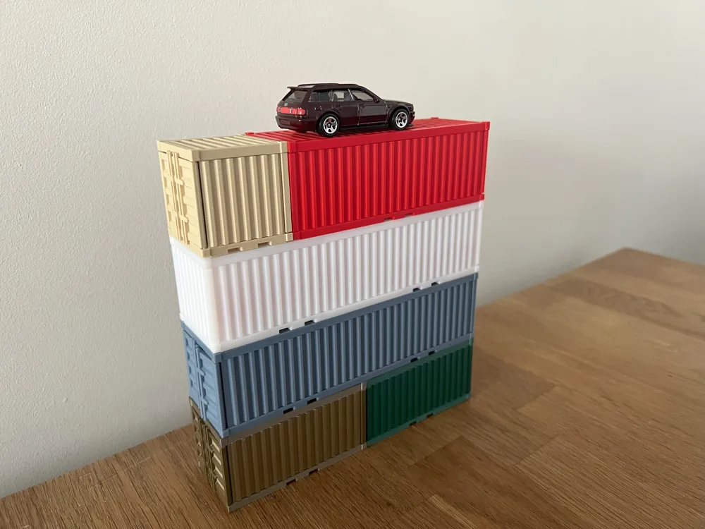 Mini Container 1/64 for matchbox, hotwheel and co by Sir_Stigma MakerWorld: Download Free 3D Models