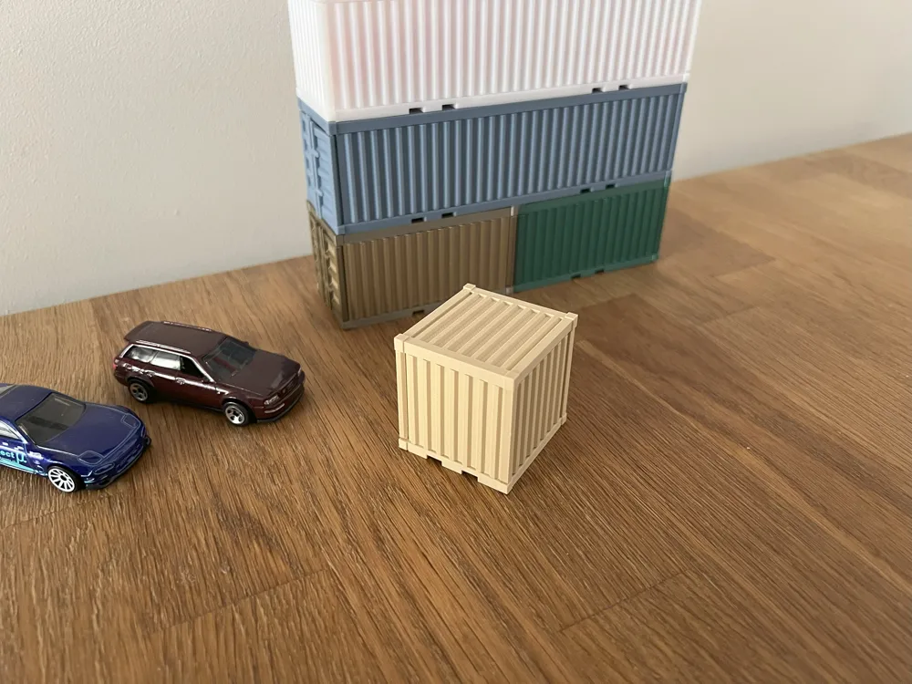 Mini Container 1/64 for matchbox, hotwheel and co by Sir_Stigma MakerWorld: Download Free 3D Models