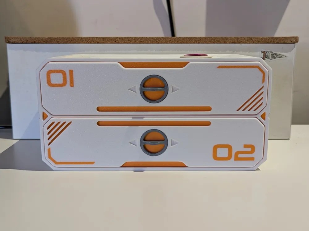 Futuristic Sci-Fi Drawer Organizer - Free 3D Print Model - MakerWorld