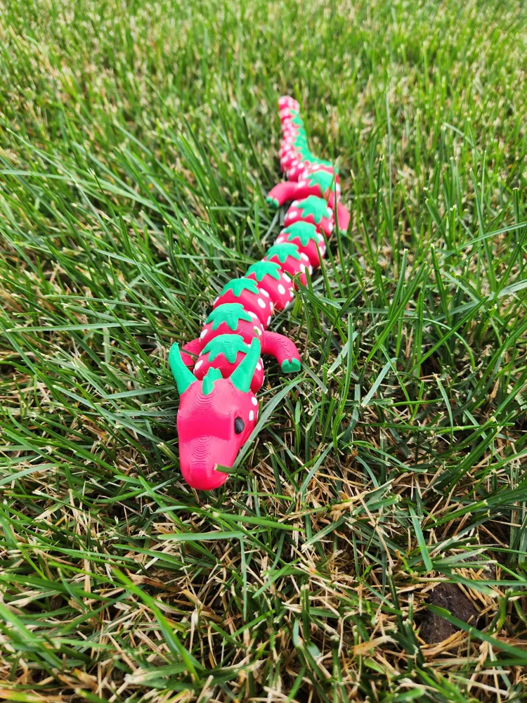 Strawberry Dragon – Flexi Model Release! - Free 3D Print Model - MakerWorld