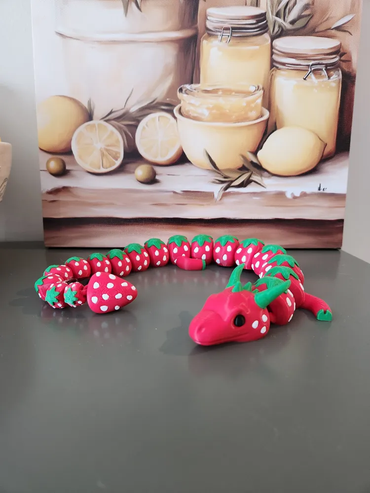 Strawberry Dragon – Flexi Model Release! - Free 3D Print Model - MakerWorld