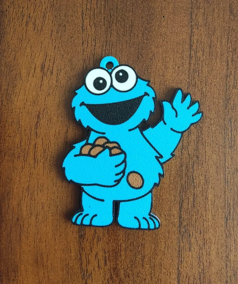 Cookie Monster Keychain by xgecko1985 - MakerWorld