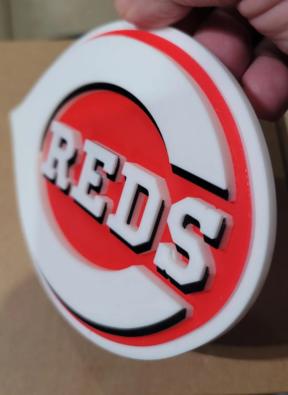 CINCINNATI REDS 3D Logo 180mm series by mercadogarzas MakerWorld ...