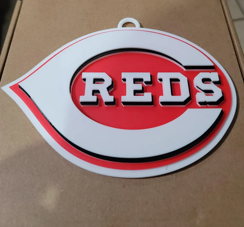CINCINNATI REDS 3D Logo 180mm series - Free 3D Print Model - MakerWorld