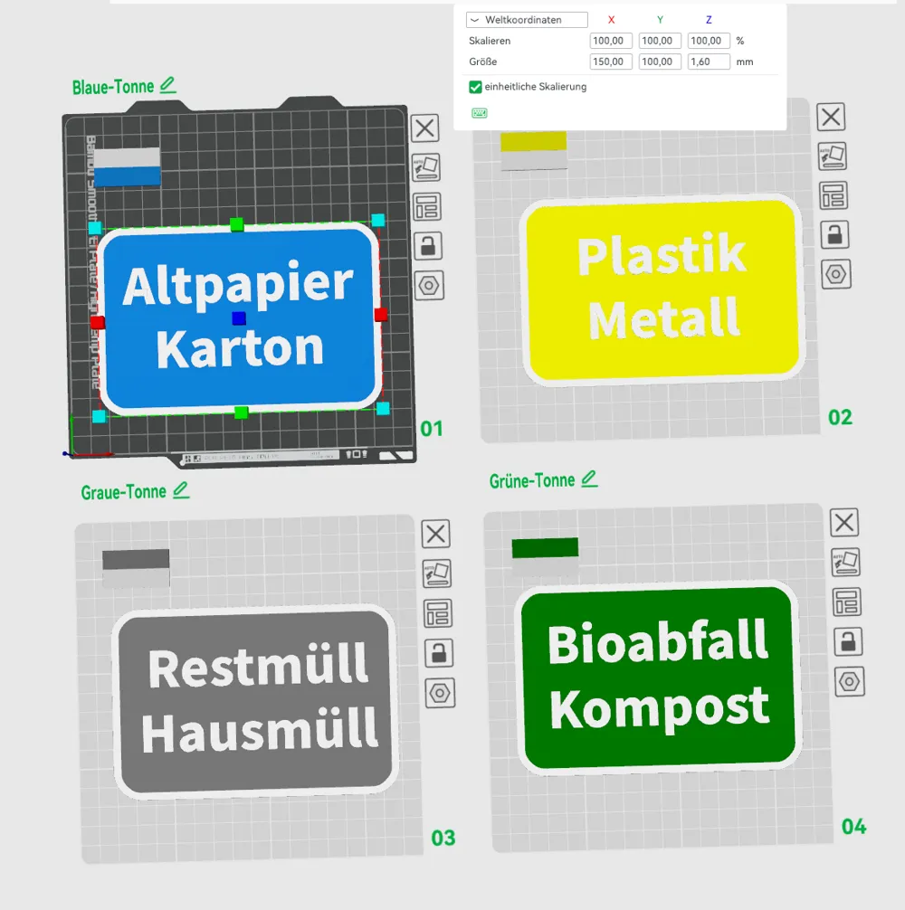 Waste Bin Labels by Mineluca MakerWorld: Download Free 3D Models