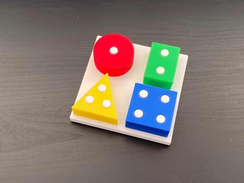 Children Fine Motor Skills Toy: Basic Shape Set by plabs.cz - MakerWorld