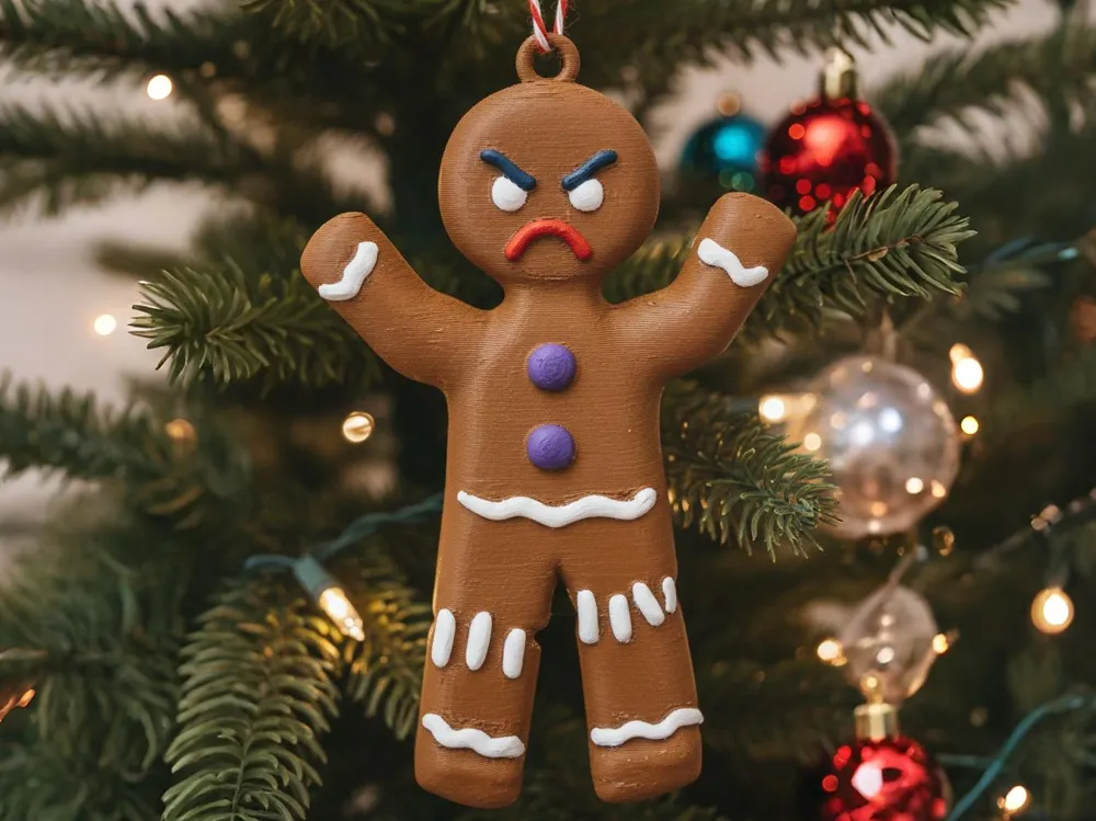 Christmas - Hanging Angry Gingerbread Man by Cris MakerWorld: Download ...