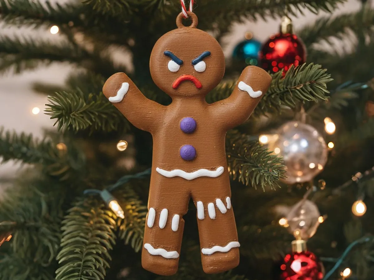 Christmas - Hanging Angry Gingerbread Man by Cris MakerWorld: Download ...