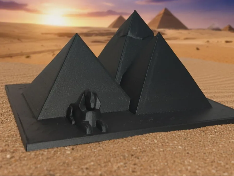 Piramides low poly - Free 3D Print Model - MakerWorld