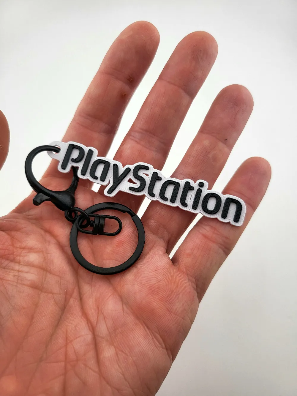 playstation keyring keychain logo by Mad power - MakerWorld