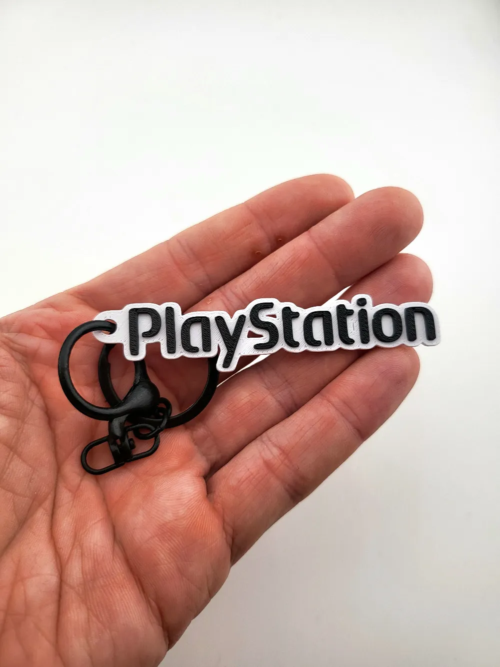 playstation keyring keychain logo by Mad power - MakerWorld