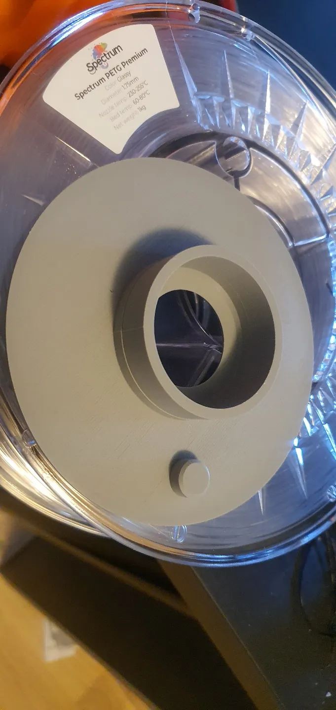 SPECTRUM Filament spooler adapter ~53mm diameter by toffypops - MakerWorld