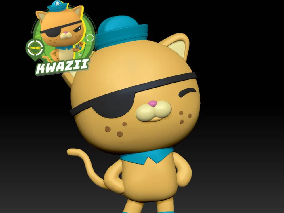 kwazii (Octonauts) by PolyDreams MakerWorld: Download Free 3D Models