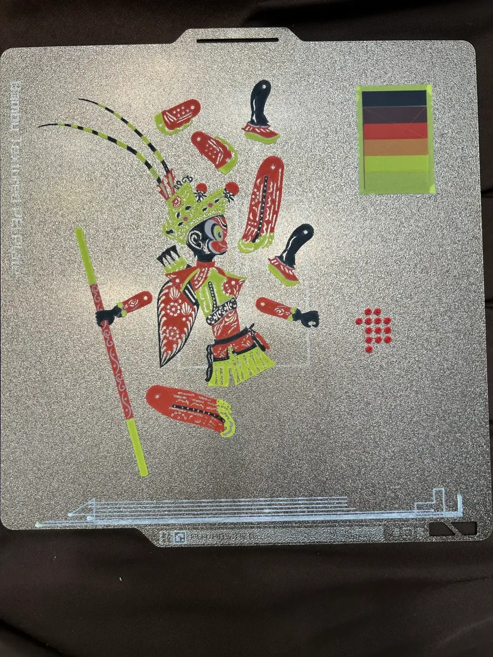 Juguete de shadow puppet de Sun Wukong, 4.90 g, articulaciones móviles ...