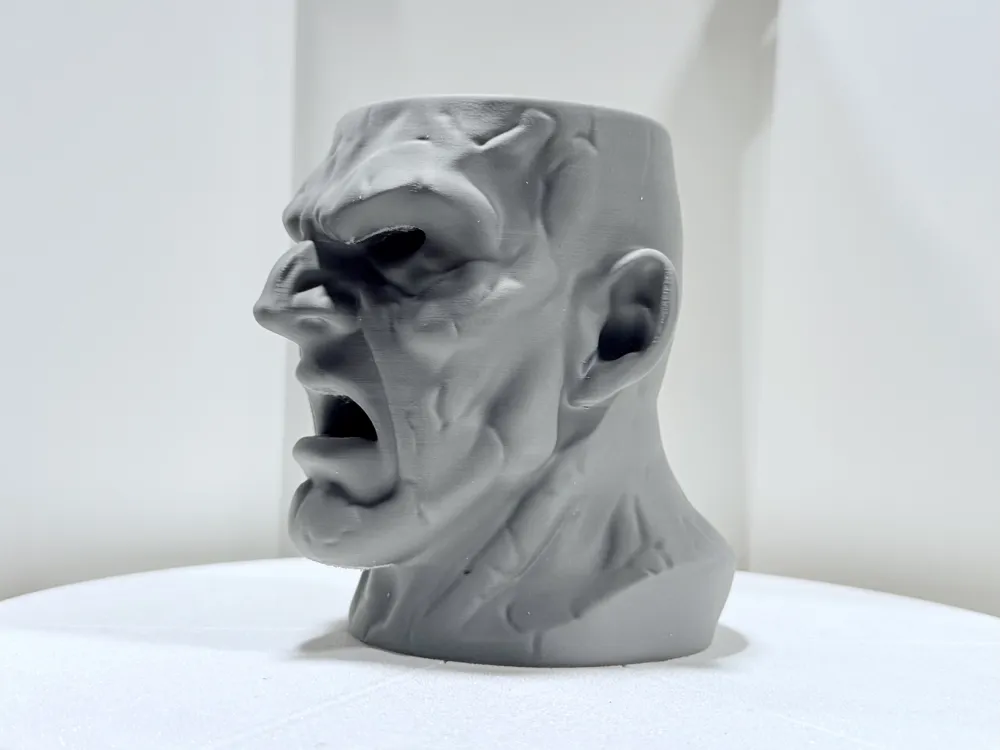 Stone Wretch Cup – Gnarled Face Planter or Holder by wif1973 MakerWorld ...