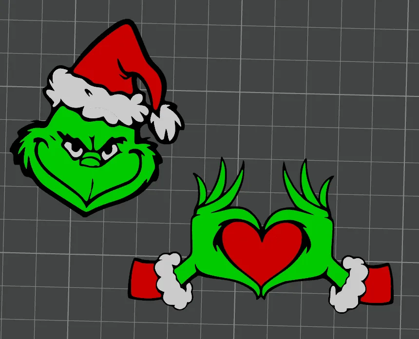 Grinch fridge magnet by MichaelRousseau3D - MakerWorld