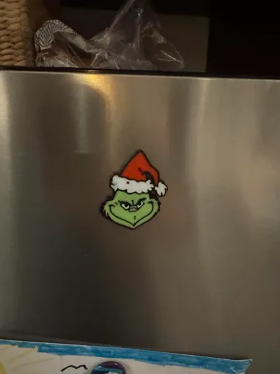 Grinch fridge magnet by MichaelRousseau3D - MakerWorld