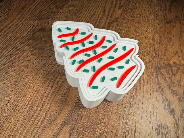 Little Debbie XMas Tree Cake Inspired Coasters by dcv designs - MakerWorld