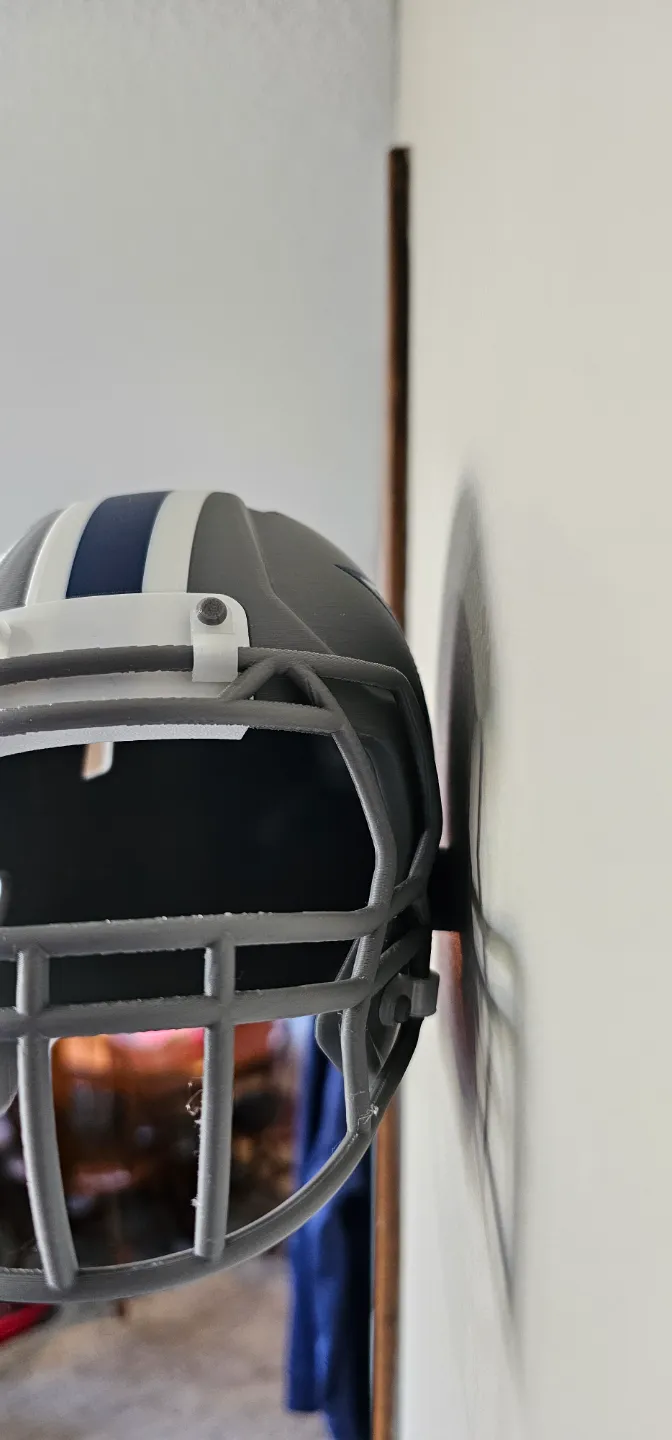 Football Helmet Wall Mount - Free 3D Print Model - MakerWorld