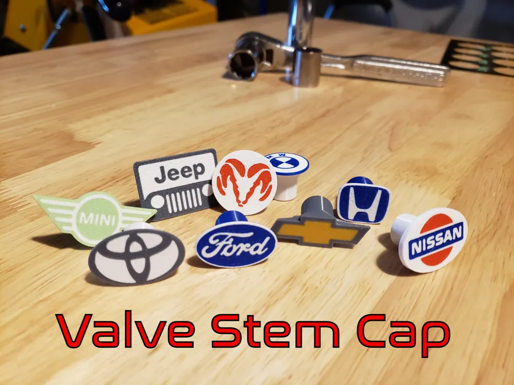Car Logo Valve Stem Cap by RynosaurusRex - MakerWorld