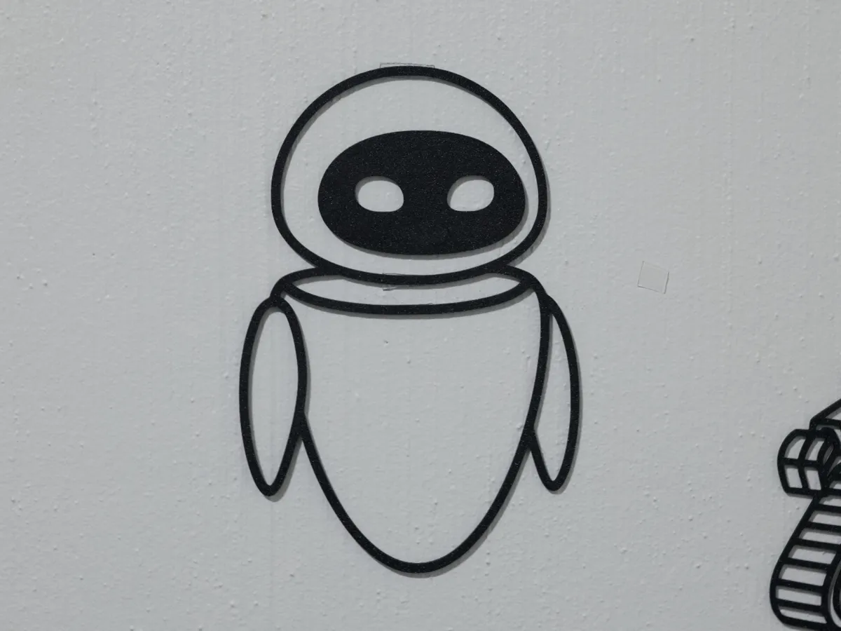 EVE WALL-E 2D WALL ART - Free 3D Print Model - MakerWorld