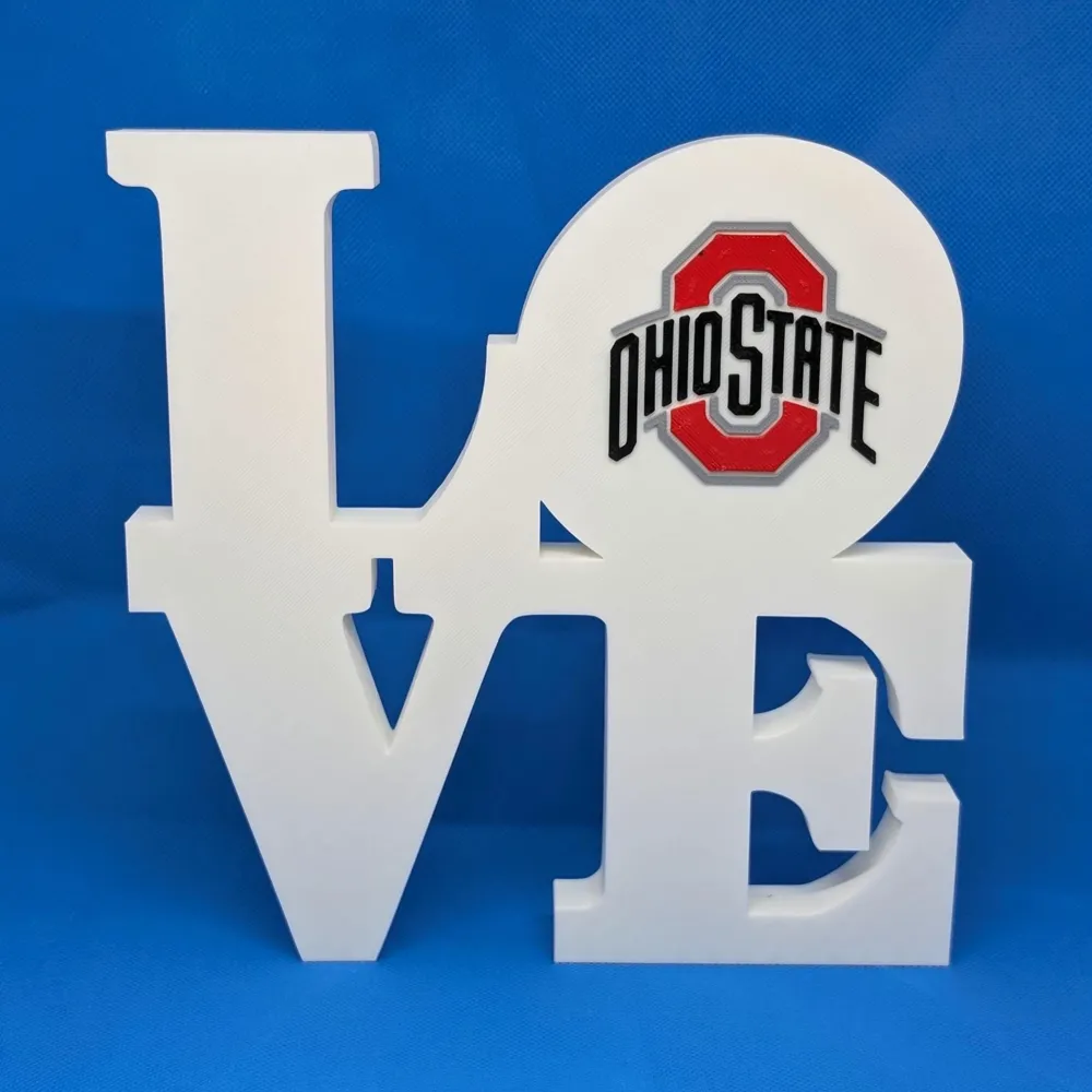 Ohio State University Buckeyes Love Park Zeichen – Kostenloses 3D ...