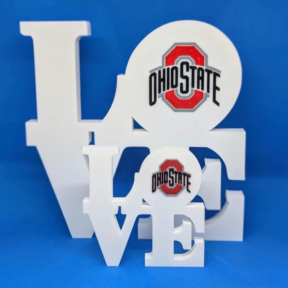 Ohio State University Buckeyes Love Park Zeichen – Kostenloses 3D ...