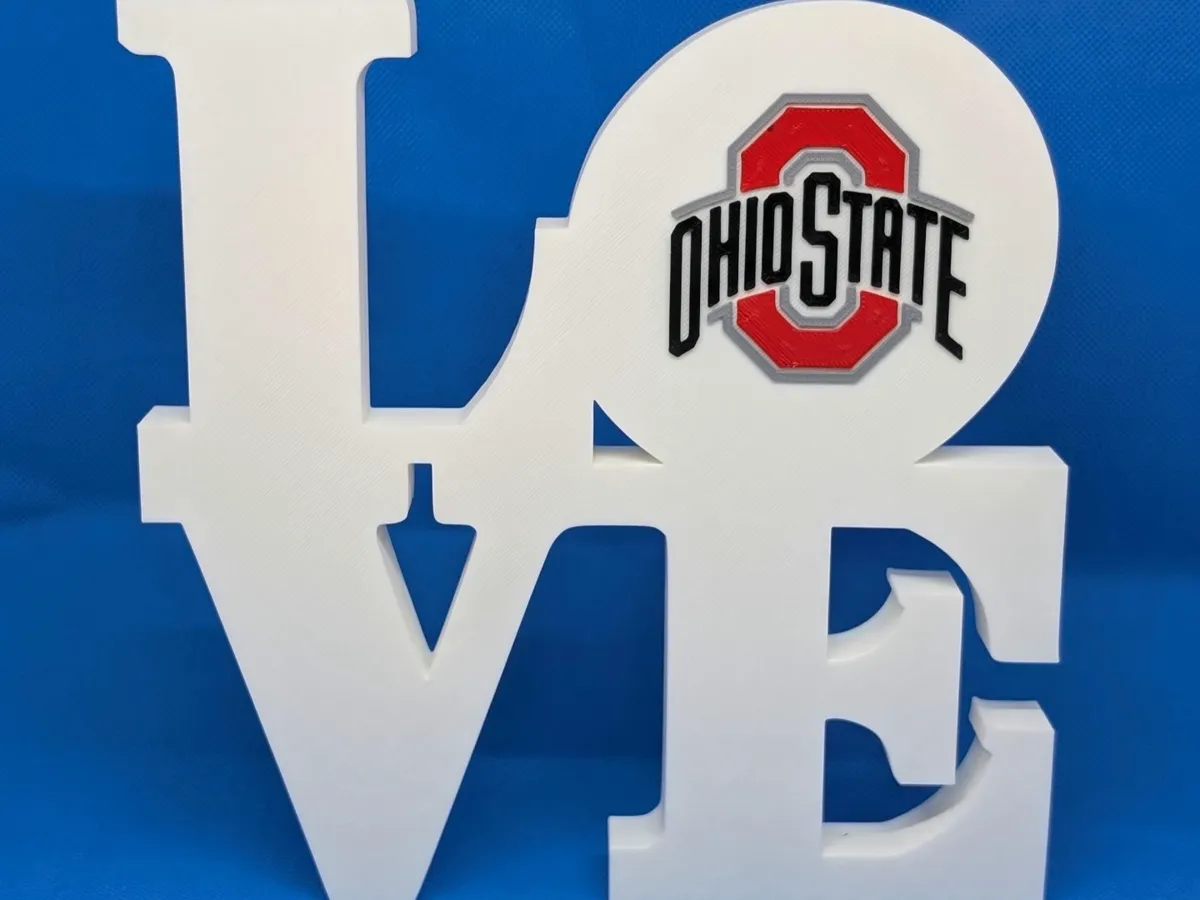 Ohio State University Buckeyes Love Park Zeichen – Kostenloses 3D ...