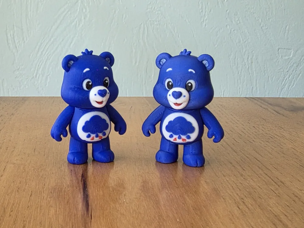 Carebear Cloudy articulating fridge magnet - Free 3D Print Model ...