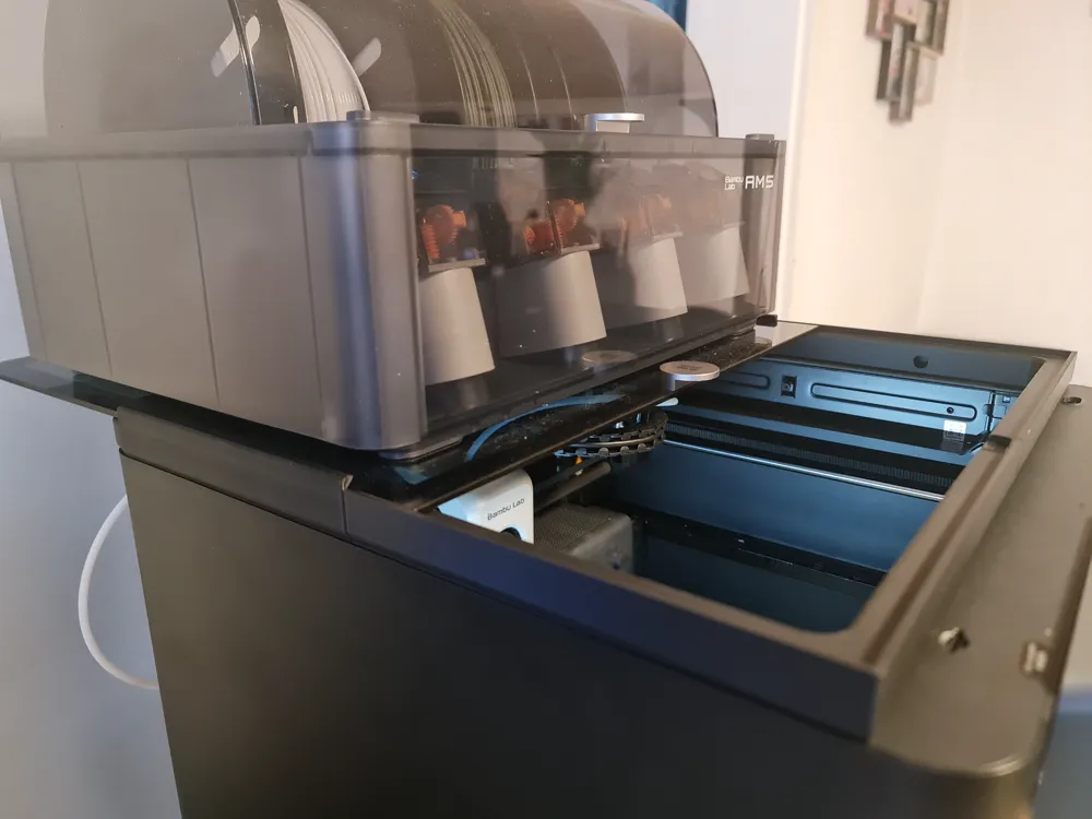 AMS V2 Glass Slim Riser/Slider for P1P, P1S, X1C - Free 3D Print Model ...
